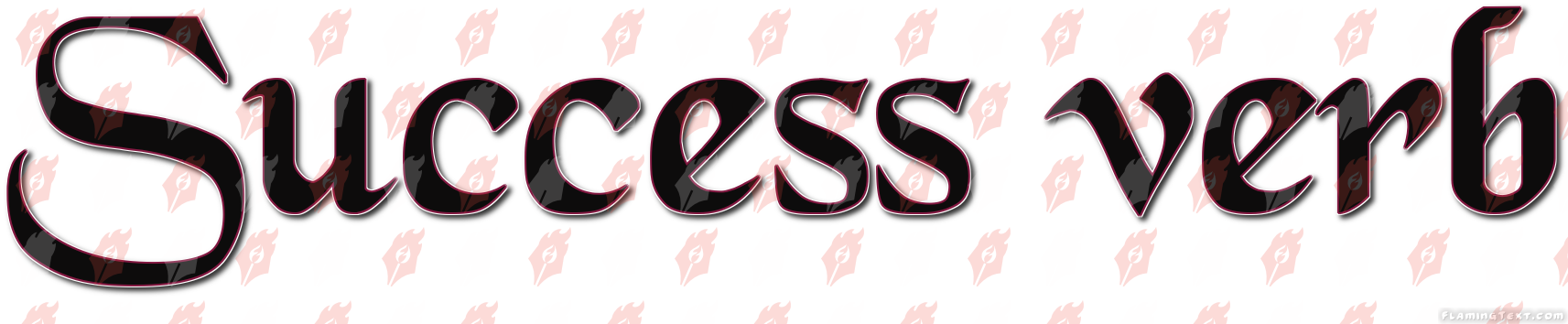 Success verb logo. Free logo maker.