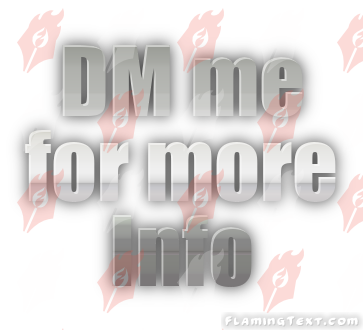 DM me for more Info logo. Free logo maker.