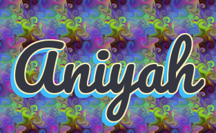 Aniyah logo. Free logo maker.