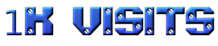 1K Visits logo. Free logo maker.
