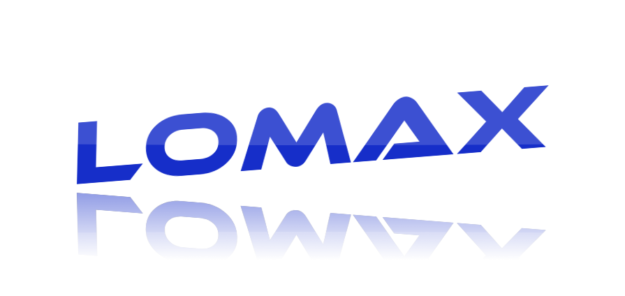 Lomax logo. Free logo maker.