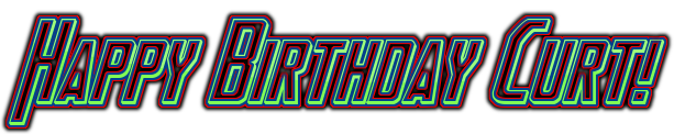 Happy Birthday Curt! logo. Free logo maker.
