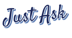 Just Ask logo. Free logo maker.