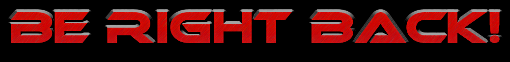 Be Right Back! logo. Free logo maker.