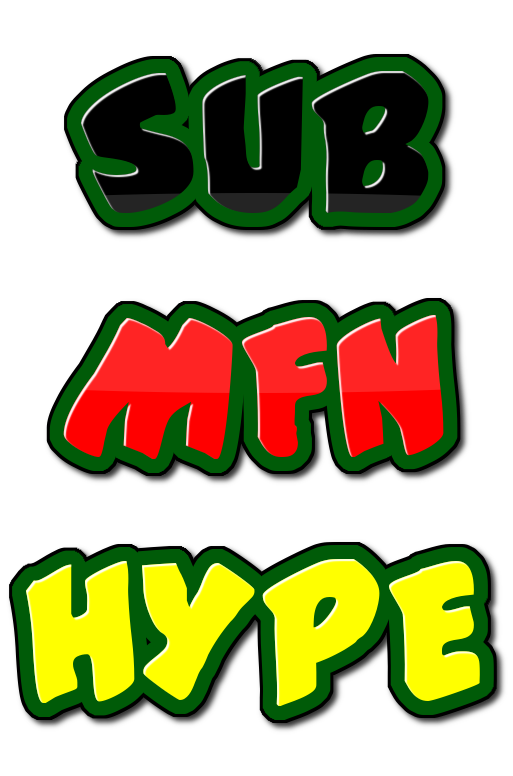 SUB MFN HYPE logo. Free logo maker.
