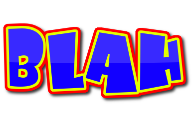 BLAH logo. Free logo maker.