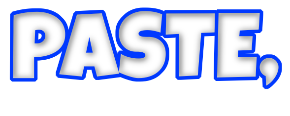 PASTE, logo. Free logo maker.