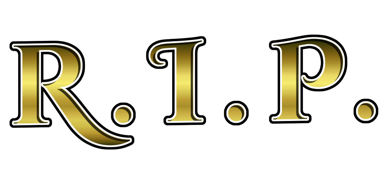 R.I.P. logo. Free logo maker.