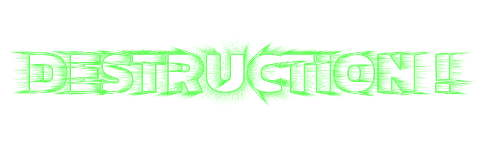 DESTRUCTION ! logo. Free logo maker.