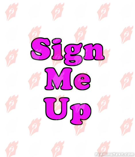 Sign Me Up logo. Free logo maker.