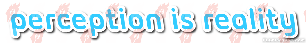 perception is reality logo. Free logo maker.