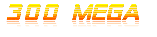 300 Mega logo. Free logo maker.