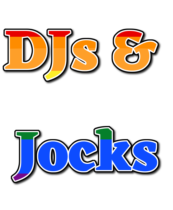 DJs & Jocks logo. Free logo maker.