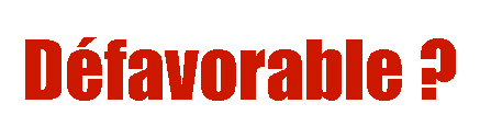 Défavorable ? logo. Free logo maker.