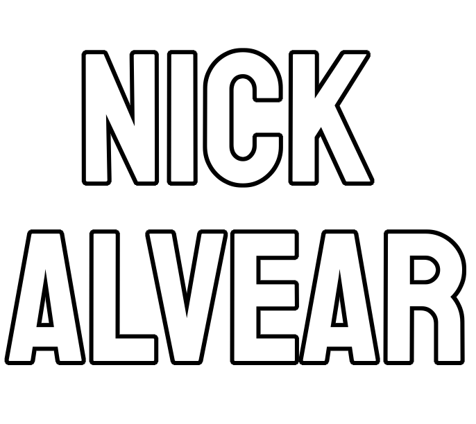 NICK ALVEAR logo. Free logo maker.