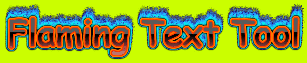 Flaming Text Tool logo. Free logo maker.