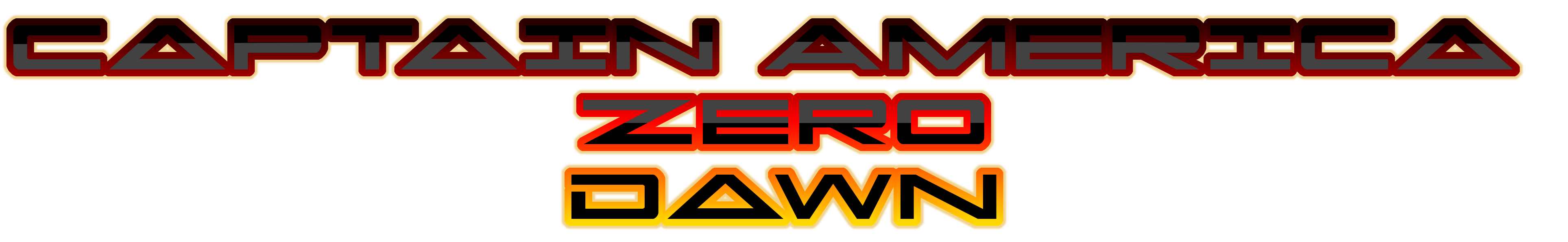 Captain America Zero Dawn logo. Free logo maker.