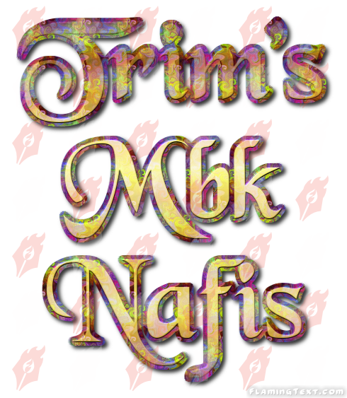 Trim's Mbk Nafis logo. Free logo maker.