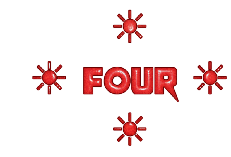 ☀ ☀ Four ☀ ☀ logo. Free logo maker.