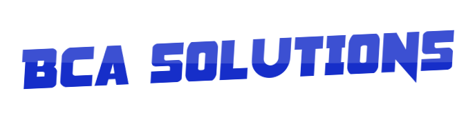 BCA SOLUTIONS logo. Free logo maker.