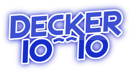 Decker 10^^10 logo. Free logo maker.