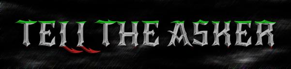 TELL THE ASKER logo. Free logo maker.