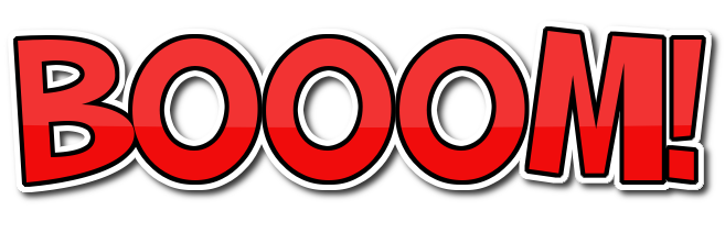 BOOOM! logo. Free logo maker.