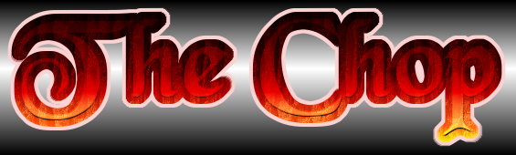 The Chop logo. Free logo maker.