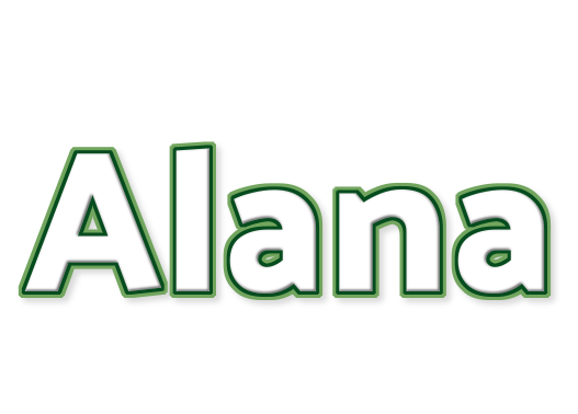 Alana logo. Free logo maker.