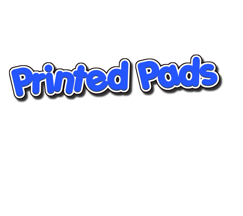Printed Pads logo. Free logo maker.