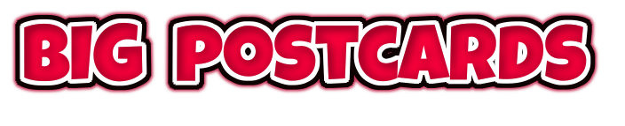 BIG postcards logo. Free logo maker.