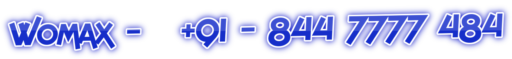Womax - +91 - 844 7777 484 logo. Free logo maker.
