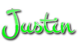Justin logo. Free logo maker.