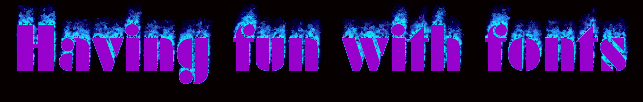 Having fun with fonts logo. Free logo maker.