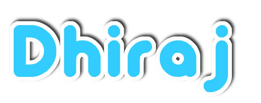 Dhiraj logo. Free logo maker.