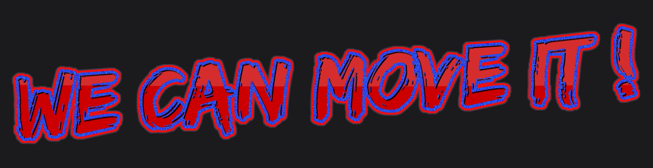 WE CAN MOVE IT ! logo. Free logo maker.
