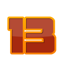 13 logo. Free logo maker.
