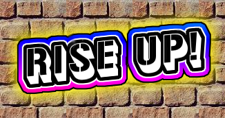 RISE UP! logo. Free logo maker.