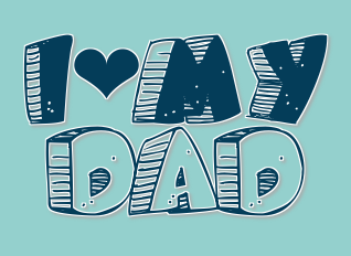 i my DAD logo. Free logo maker.