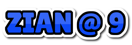 ZIAN @ 9 logo. Free logo maker.