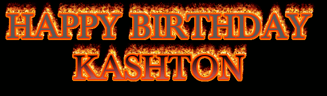 HAPPY BIRTHDAY KASHTON logo. Free logo maker.
