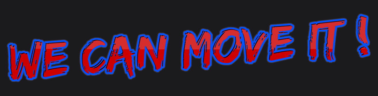 WE CAN MOVE IT ! logo. Free logo maker.