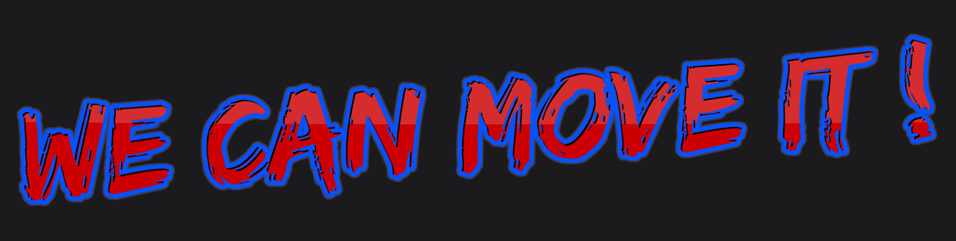 WE CAN MOVE IT ! logo. Free logo maker.