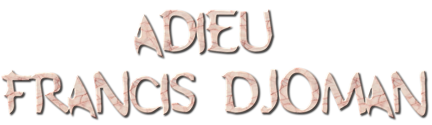 Adieu Francis Djoman logo. Free logo maker.