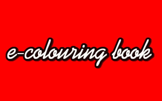 e-colouring book logo. Free logo maker.