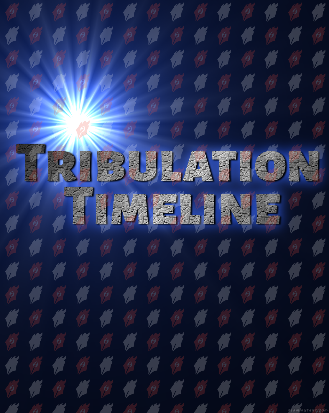 Tribulation Timeline logo. Free logo maker.