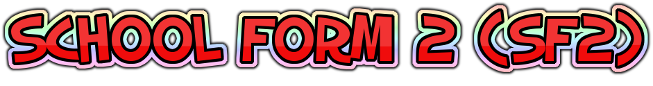 SCHOOL FORM 2 (SF2) logo. Free logo maker.