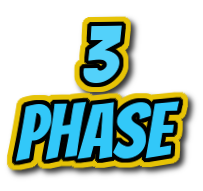3 Phase logo. Free logo maker.