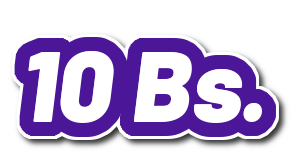 10 Bs. logo. Free logo maker.