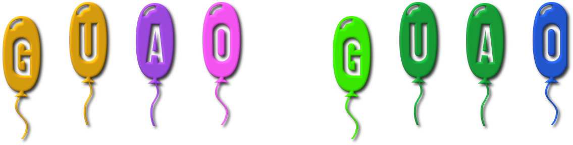 G U A O G U A O logo. Free logo maker.